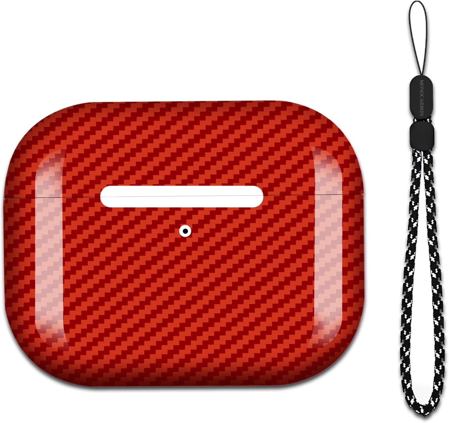 Red AirPods Pro 2nd Generation 2022 Carbon Case Cover MONOCARBON Real ...