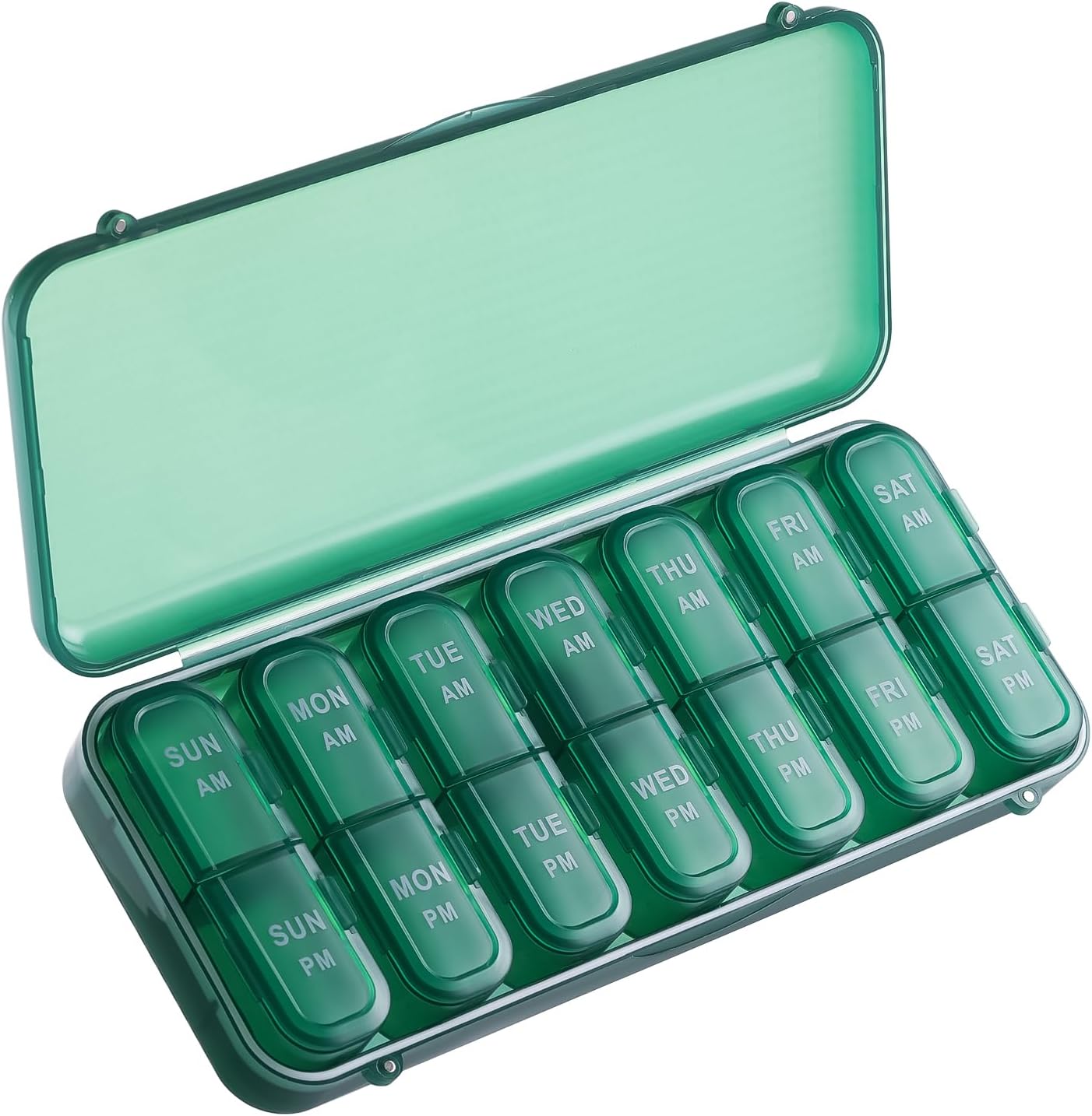Amazon.com: 2 Packs Small Weekly Pill Organizer,Pocket Daily Pill Case ...