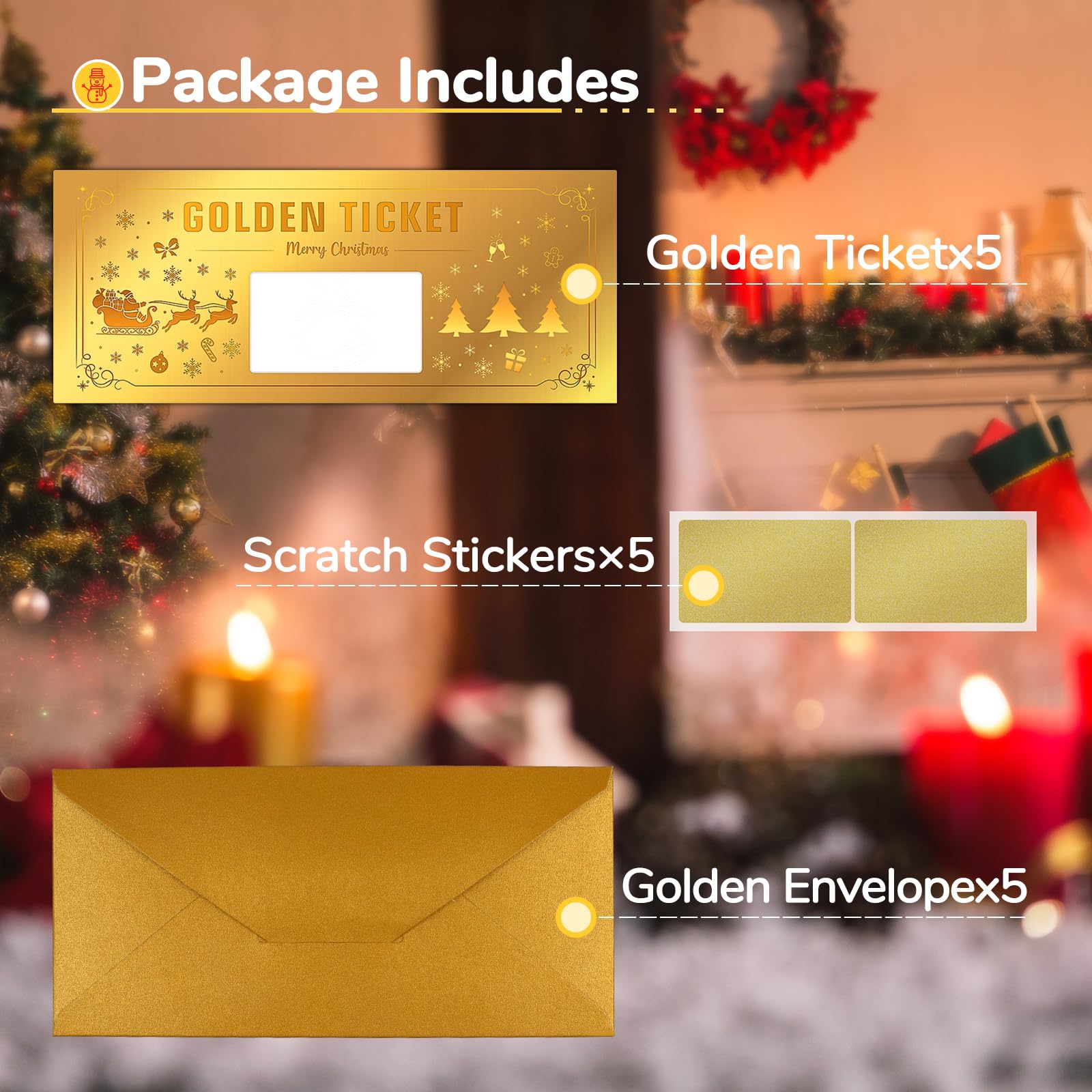 Snapklik.com : Christmas Golden Ticket Surprise Scratch Off Card ...