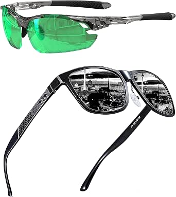 Amazon.com: ATTCL Bundle Men's Retro Metal Frame Driving Polarized ...