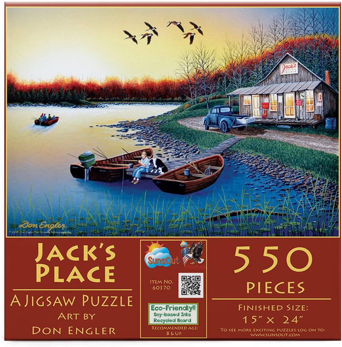 Amazon.com: SUNSOUT INC - Jack's Place - 550 pc Jigsaw Puzzle by Artist ...