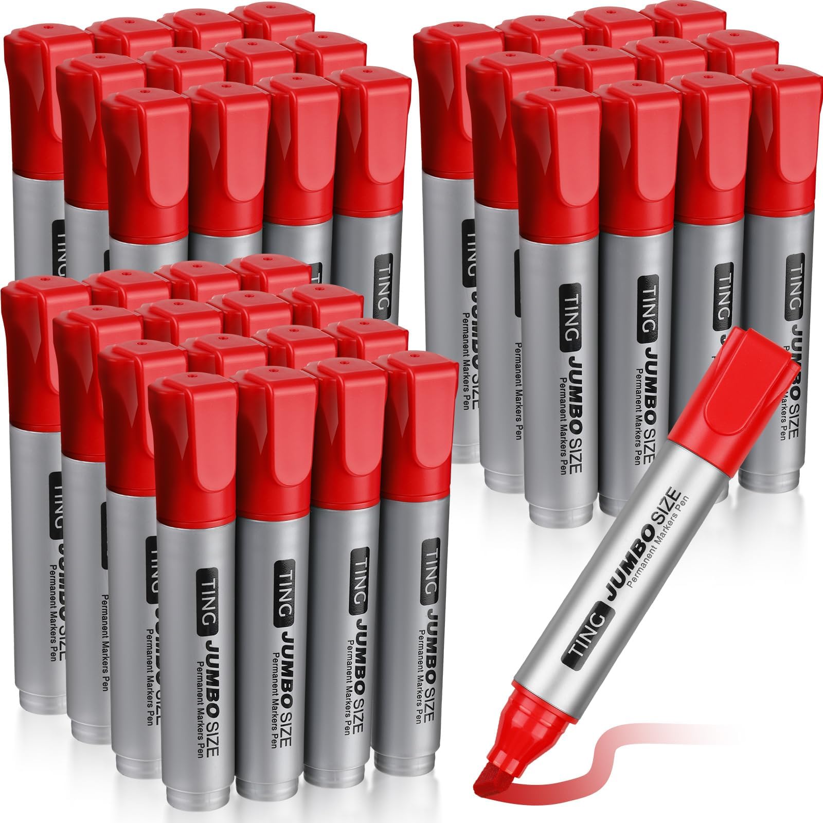Amazon.com : Cholemy 40 Pcs Jumbo Permanent Markers Bulk Large Chisel ...