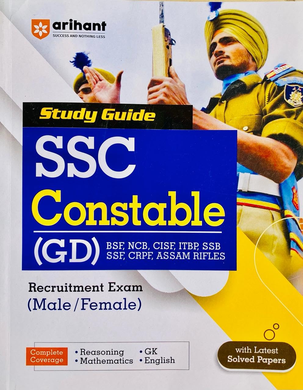 Buy STUDY GUIDE FOR SSC CONSTABLE(GD) BSF, NCB, CISF, ITBP, SSB, SSF ...