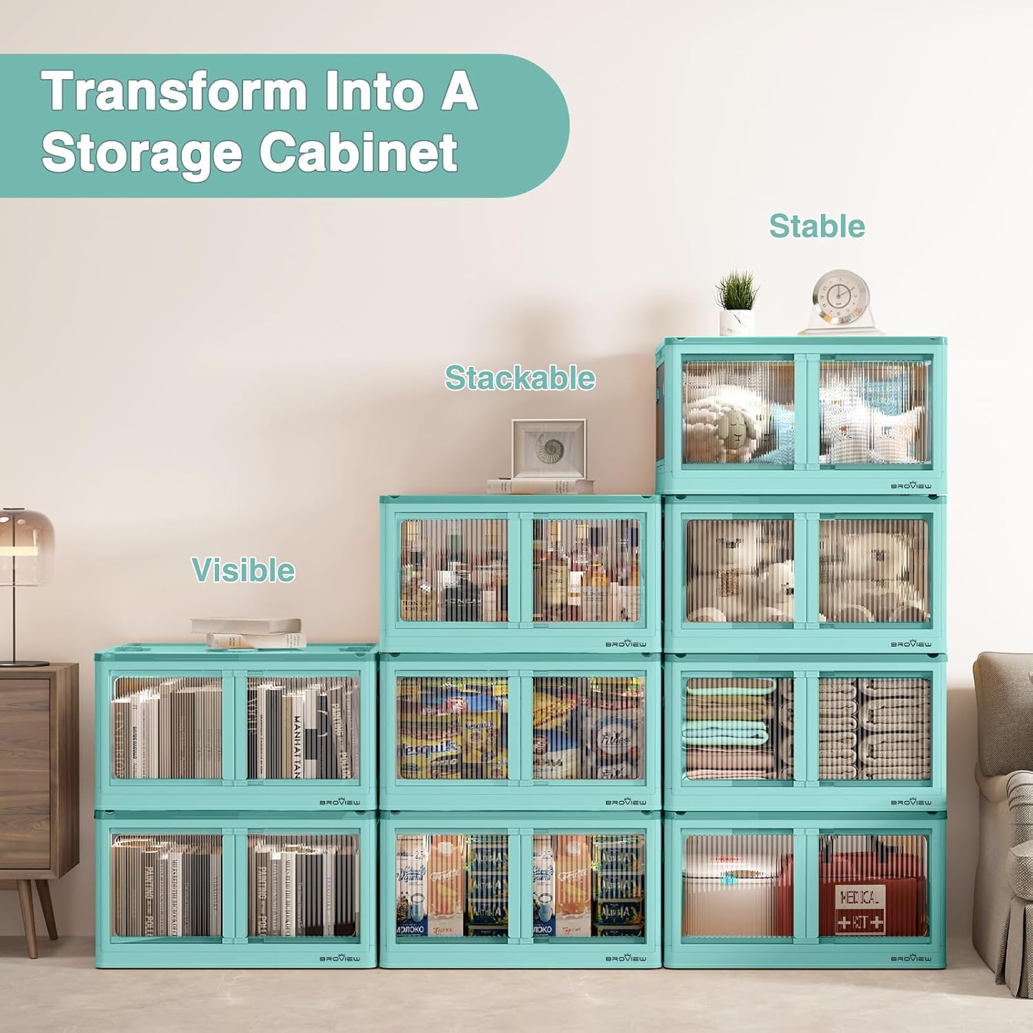 V5 – Contenedores de almacenamiento de plástico de 75 galones con tapas ...