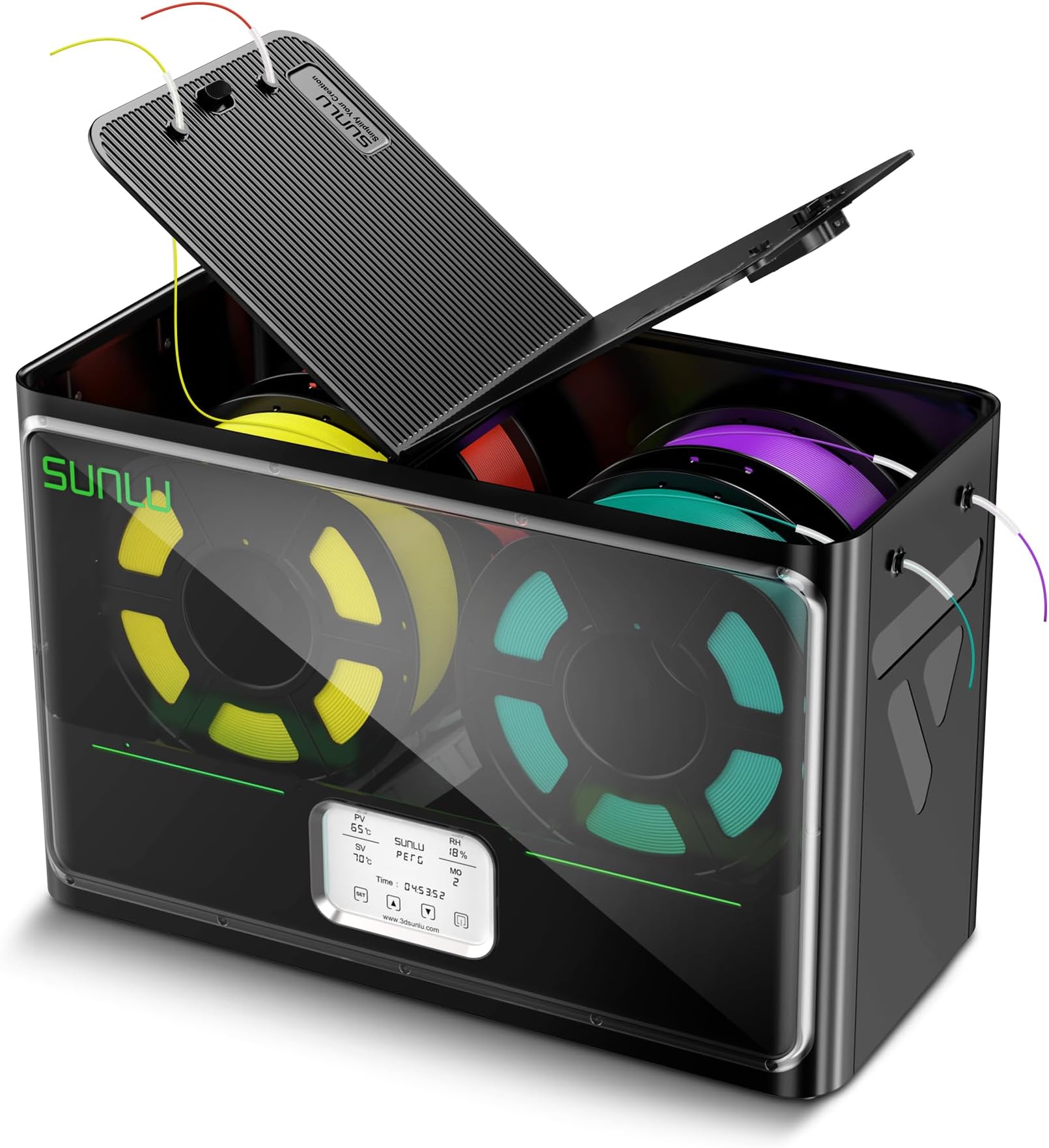 Amazon.com: SUNLU Official 3D Printer Filament Dryer S4, 4 Spools ...