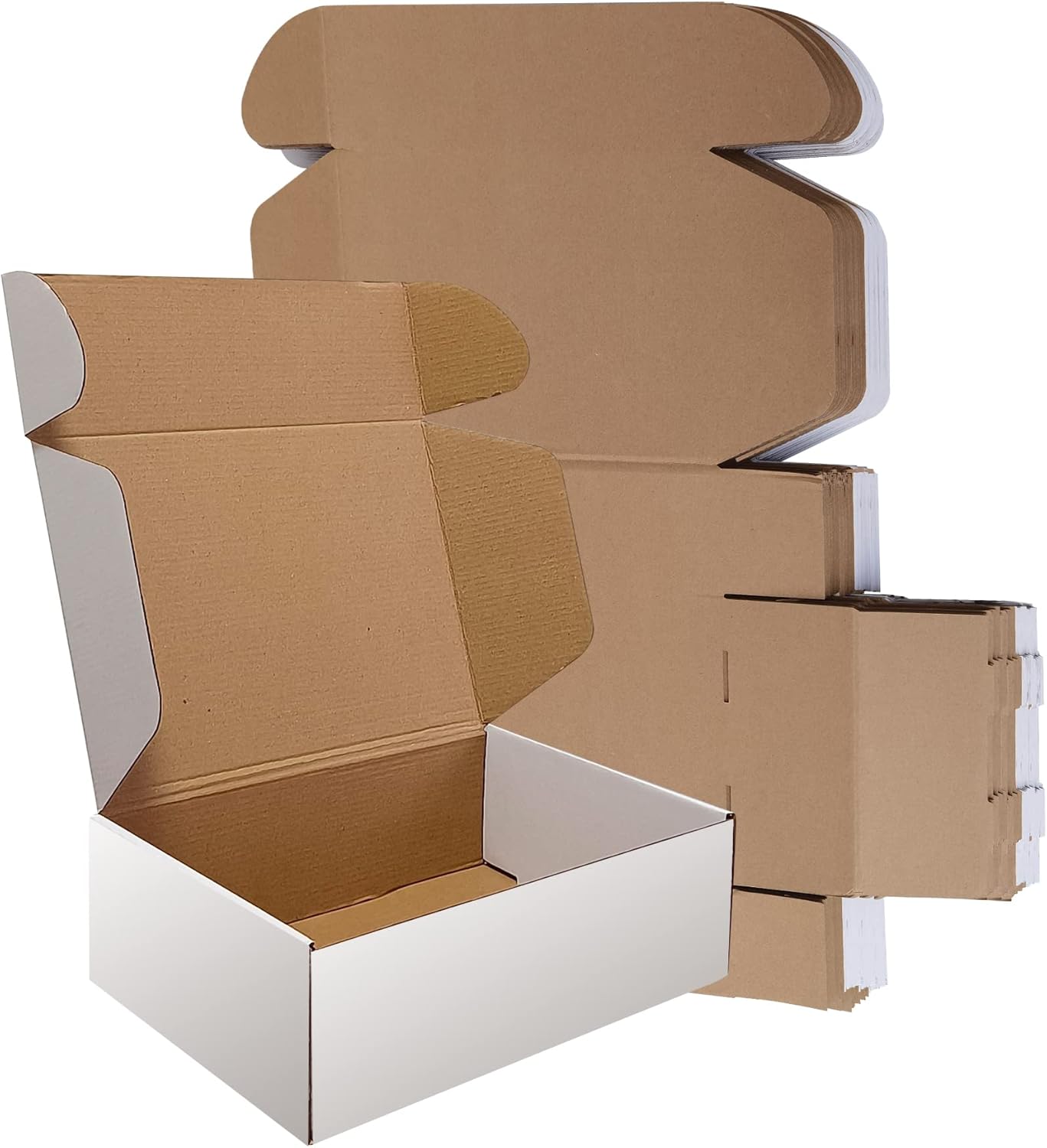 Amazon.com: 12x9x4 inches Shipping Boxes Set of 20, 10 Pack White and ...