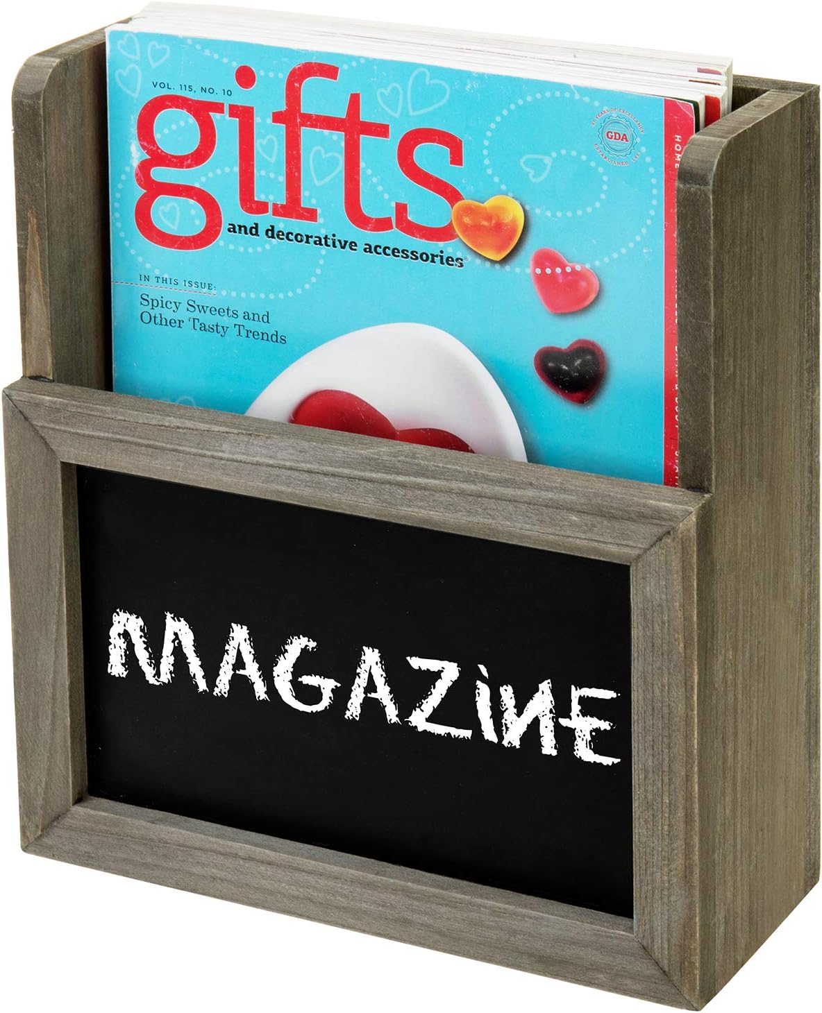 Amazon.com: MyGift Vintage Reclaimed Style Brown Solid Wood Wall ...