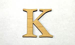 Amazon.com: Alphabet Wood Letter “K” Garamond Font Capital Letters 1/8 ...