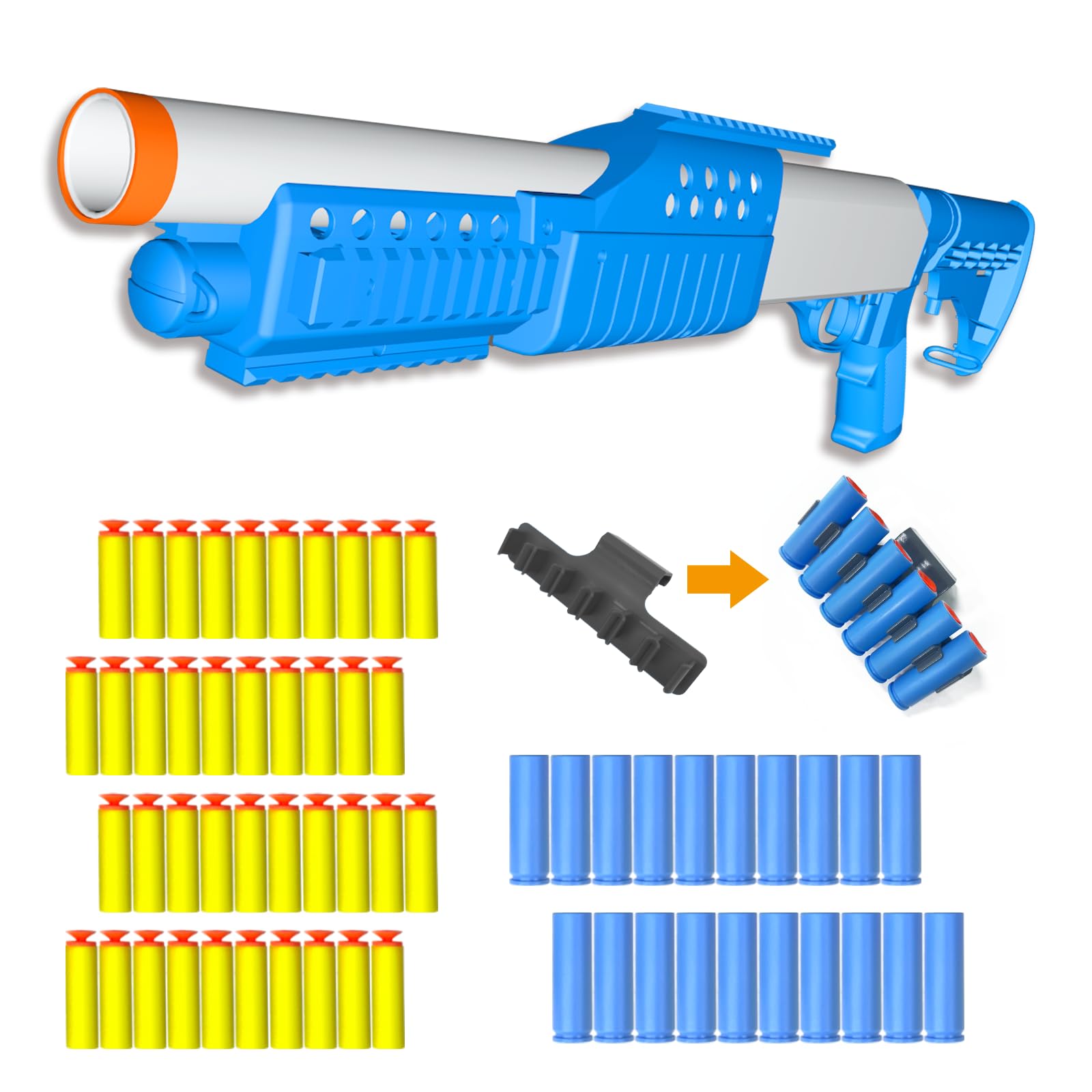 AGM MASTECH Catapult Toy Rifle Lever Action Shotgun Toy Soft Bullet ...