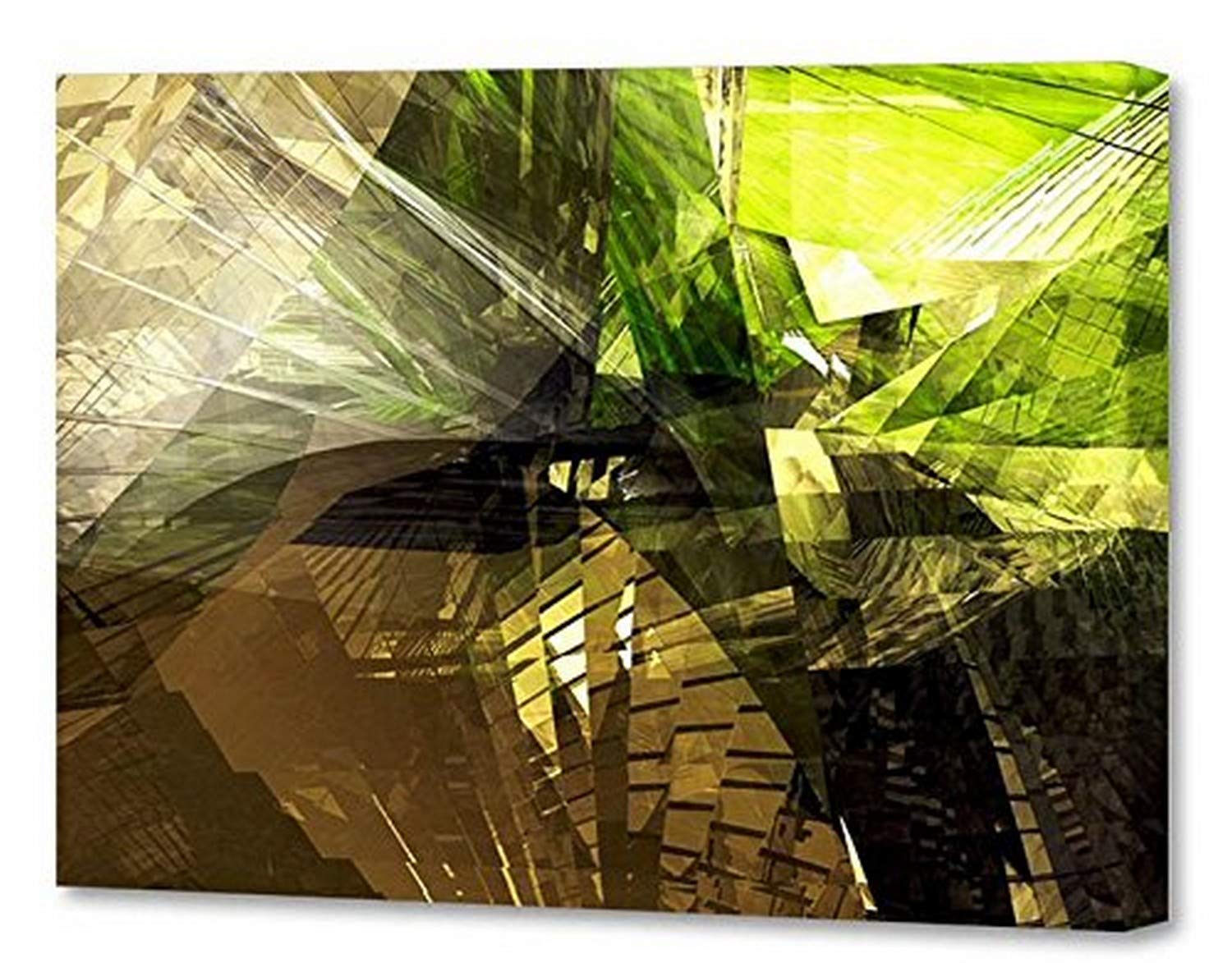 Menaul Fine Art "Chartreuse And Brown" Limited Edition Artwork, 25 x 20 ...