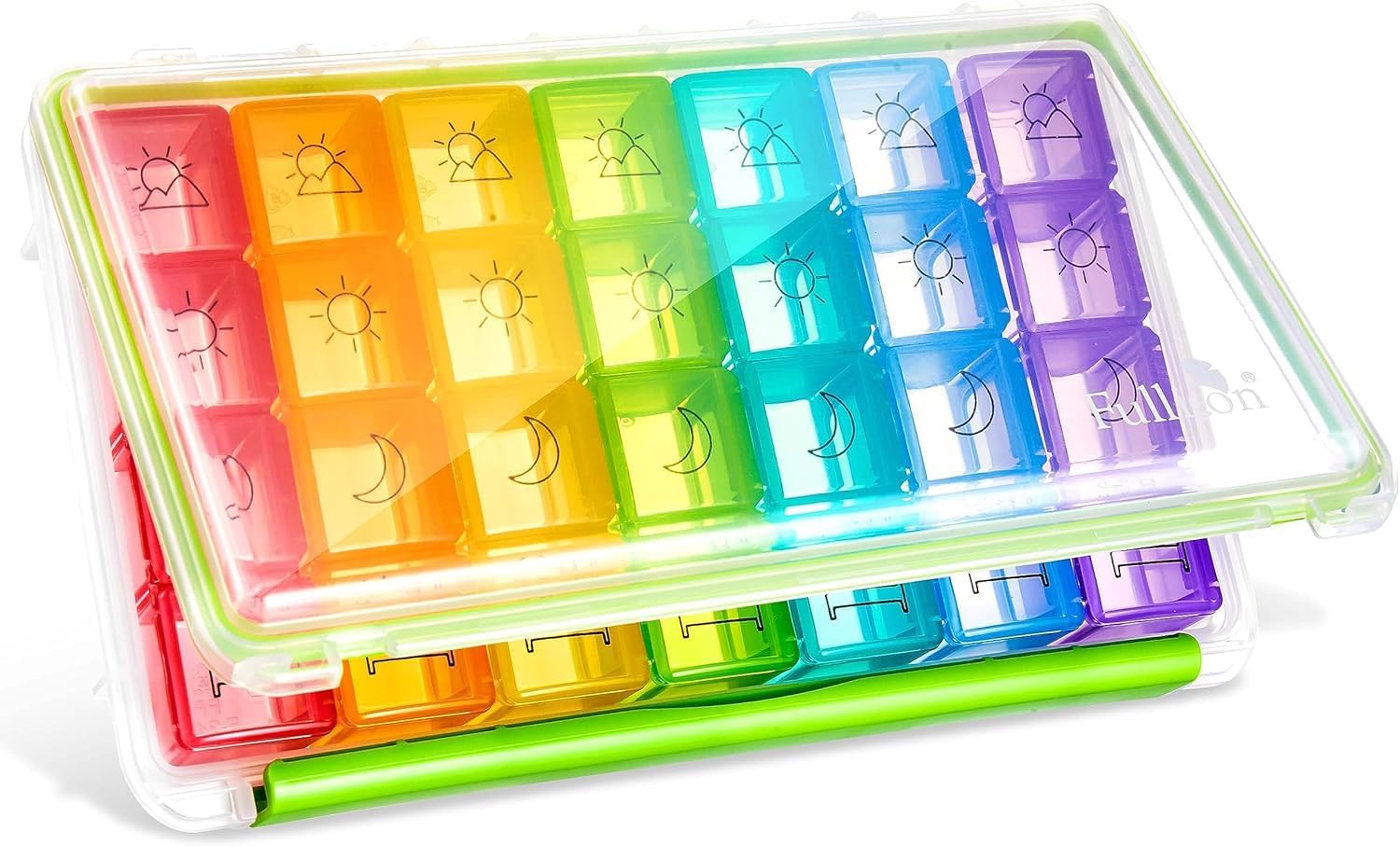 Amazon.com: Fullicon Weekly Pill Organizer 4 Times a Day, Pill Box 7 ...