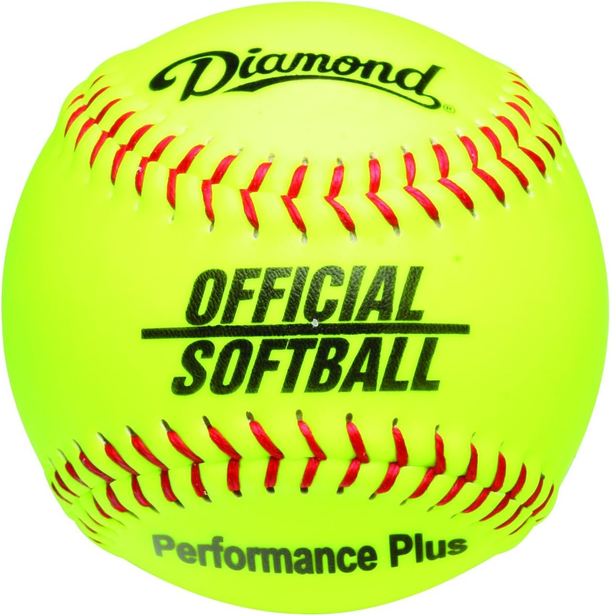 Amazon.com : Diamond 12-Inch Synthetic Optic Cover Softball, Cork Core ...