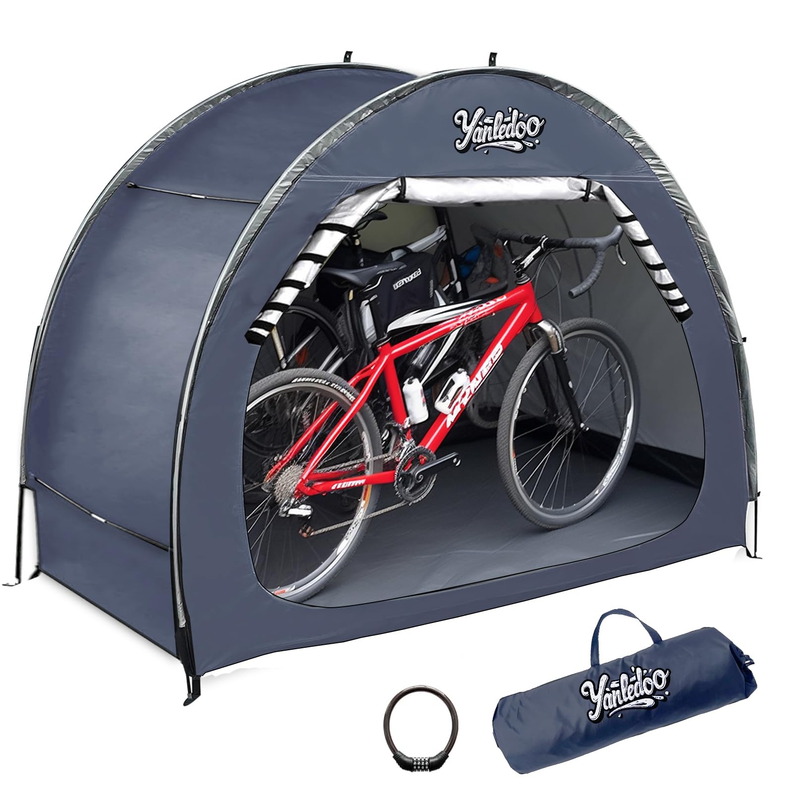 Amazon.com : Yanledoo Bike Shed, Waterproof Bicycle Shelter, Outdoor ...