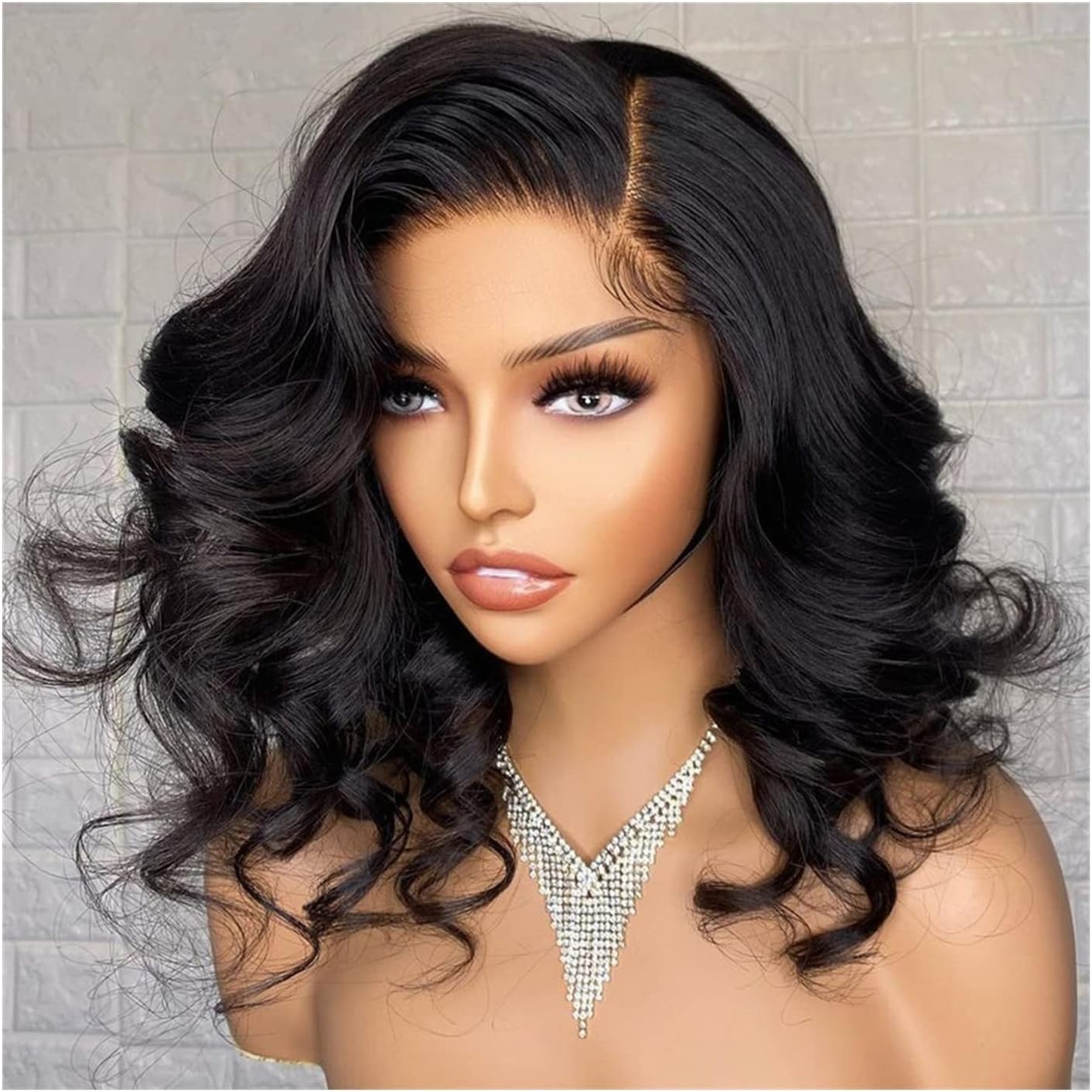 Wigs Human Hair 360 13x4 Lace Front Wig Pre Plucked Short Body Wave ...