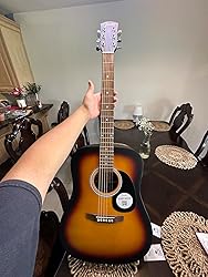 Amazon.com: Fender FA-25 Dreadnought Acoustic Guitar, Beginner Guitar ...