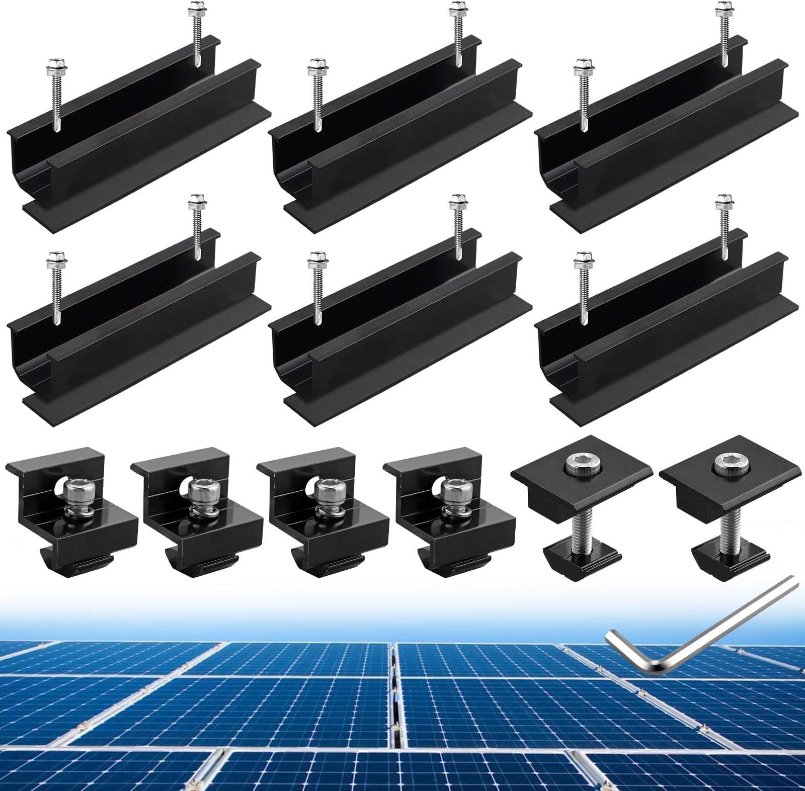 Amazon.com: magamuz Solar Panel Mounting Bracket Kit, 10Pcs Solar Panel ...