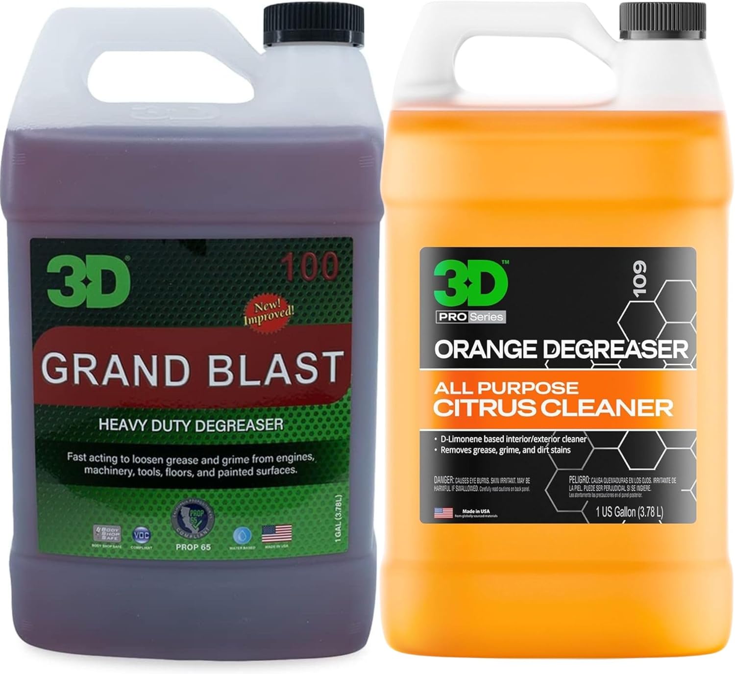 Amazon.com: 3D Orange Degreaser + Grand Blast Engine Degreaser – 1 ...
