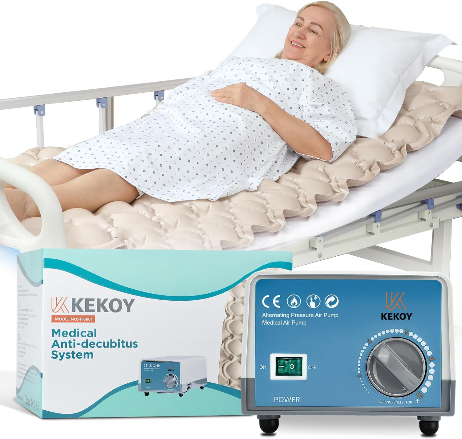 Amazon.com: KEKOY Alternating Air Pressure Mattress, Bed Sore ...