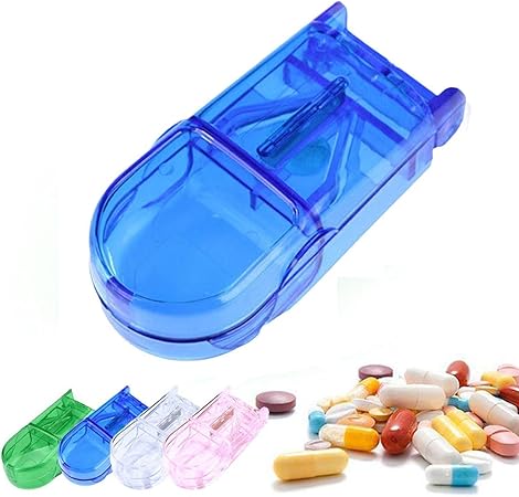 Pill Cutter and Splitter with Storage,Multiple Pill Cutters for Small ...