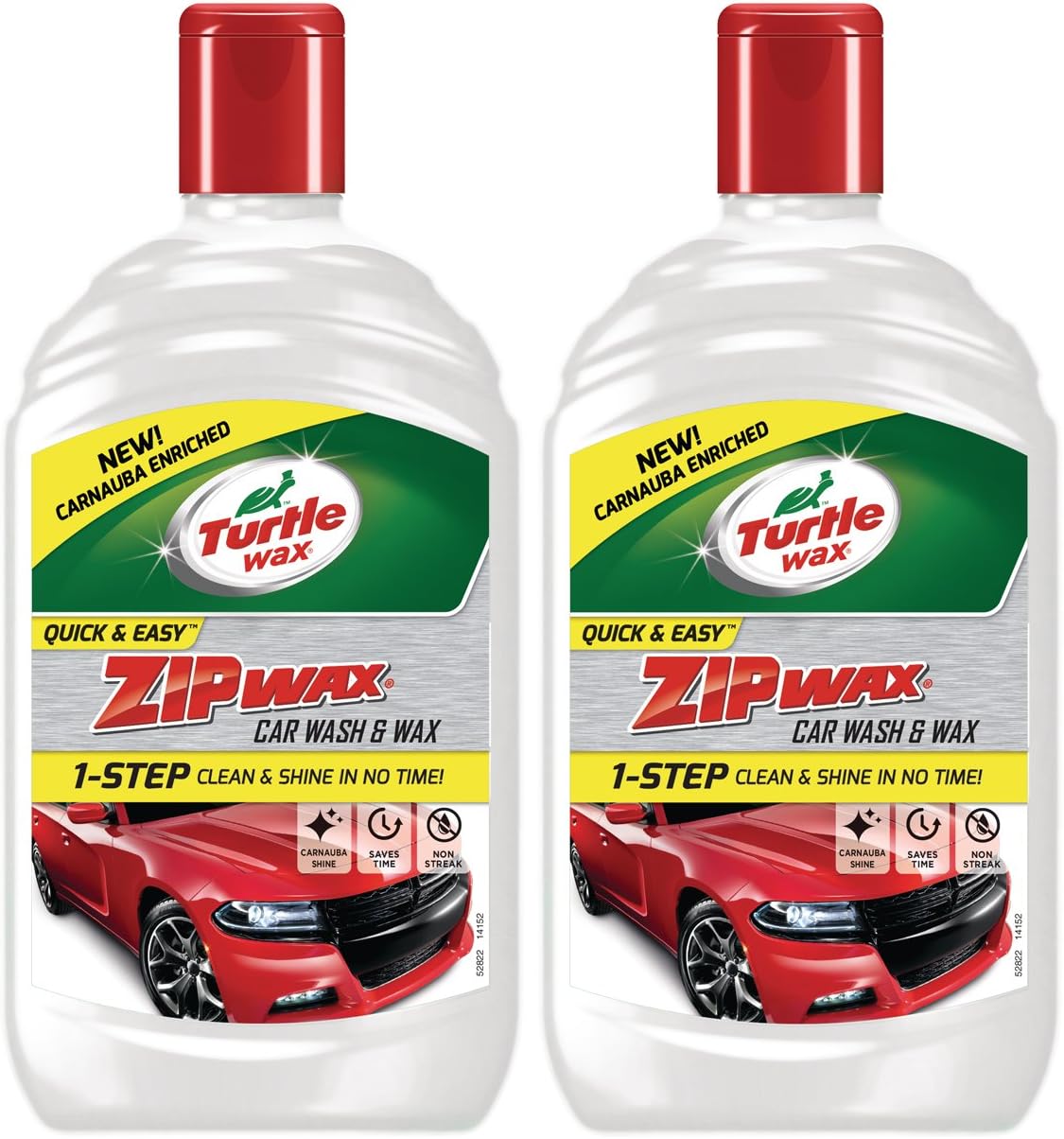 Turtle Wax 52822 Zip Wax Super Concentrated Car Wash Shampoo & Wax ...