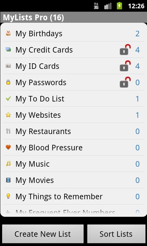 MyLists and Databases Pro - App on Amazon Appstore