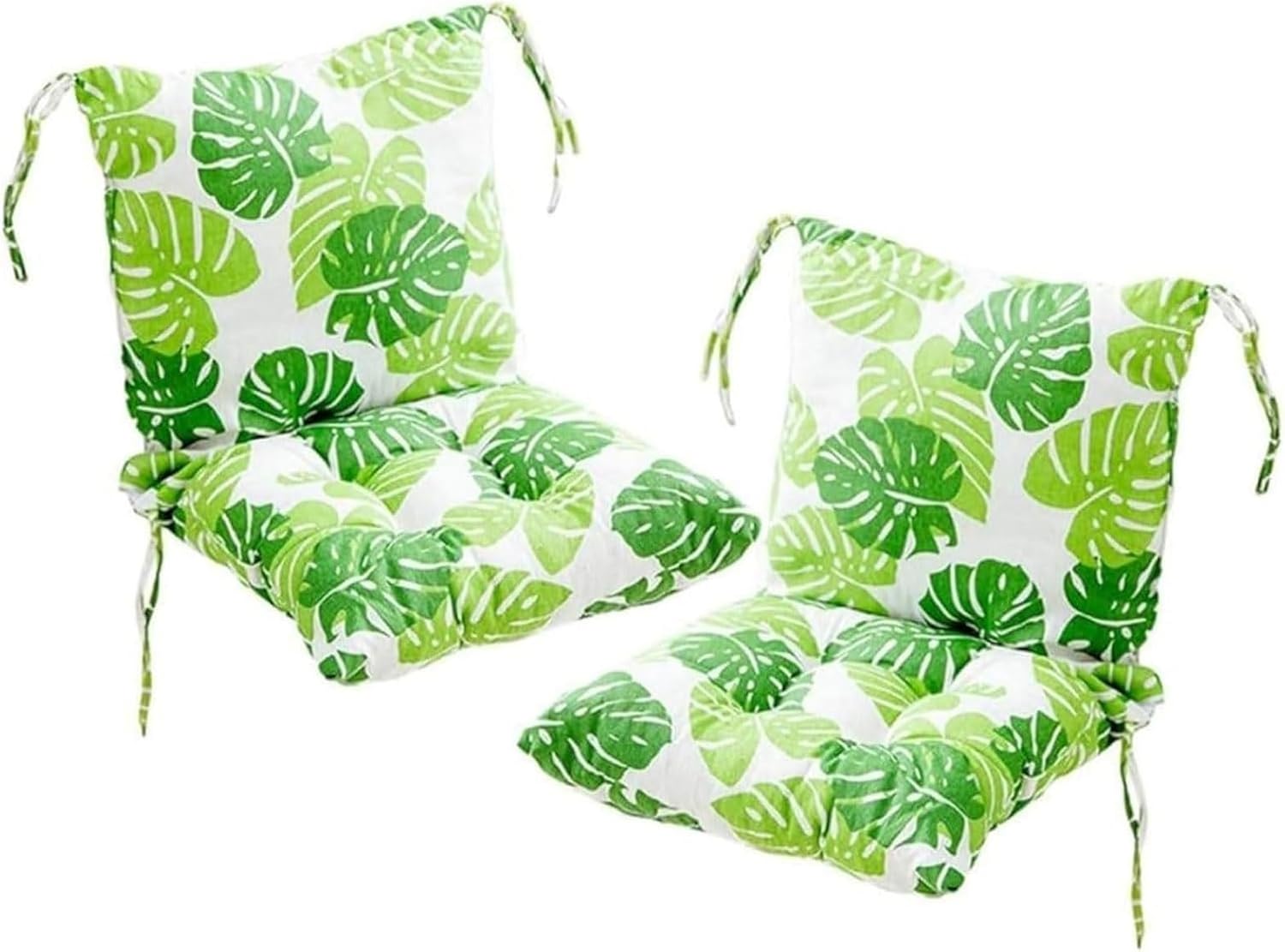GOZYLA Set Of 2 Garden Chair Cushions With Back Cushion 45 X 90 X 8cm ...