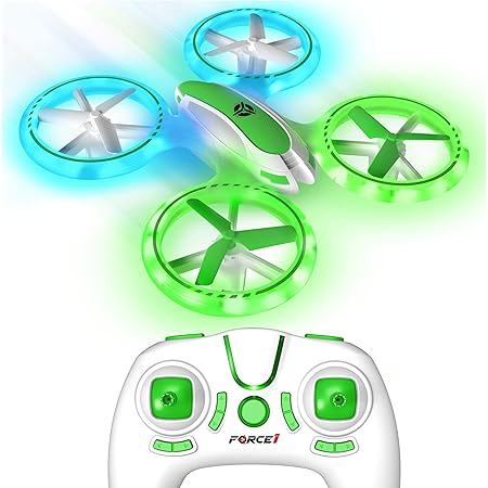 Amazon.com: SHARPER IMAGE 2.4GHz RC Glow Up Stunt Drone with LED Lights ...