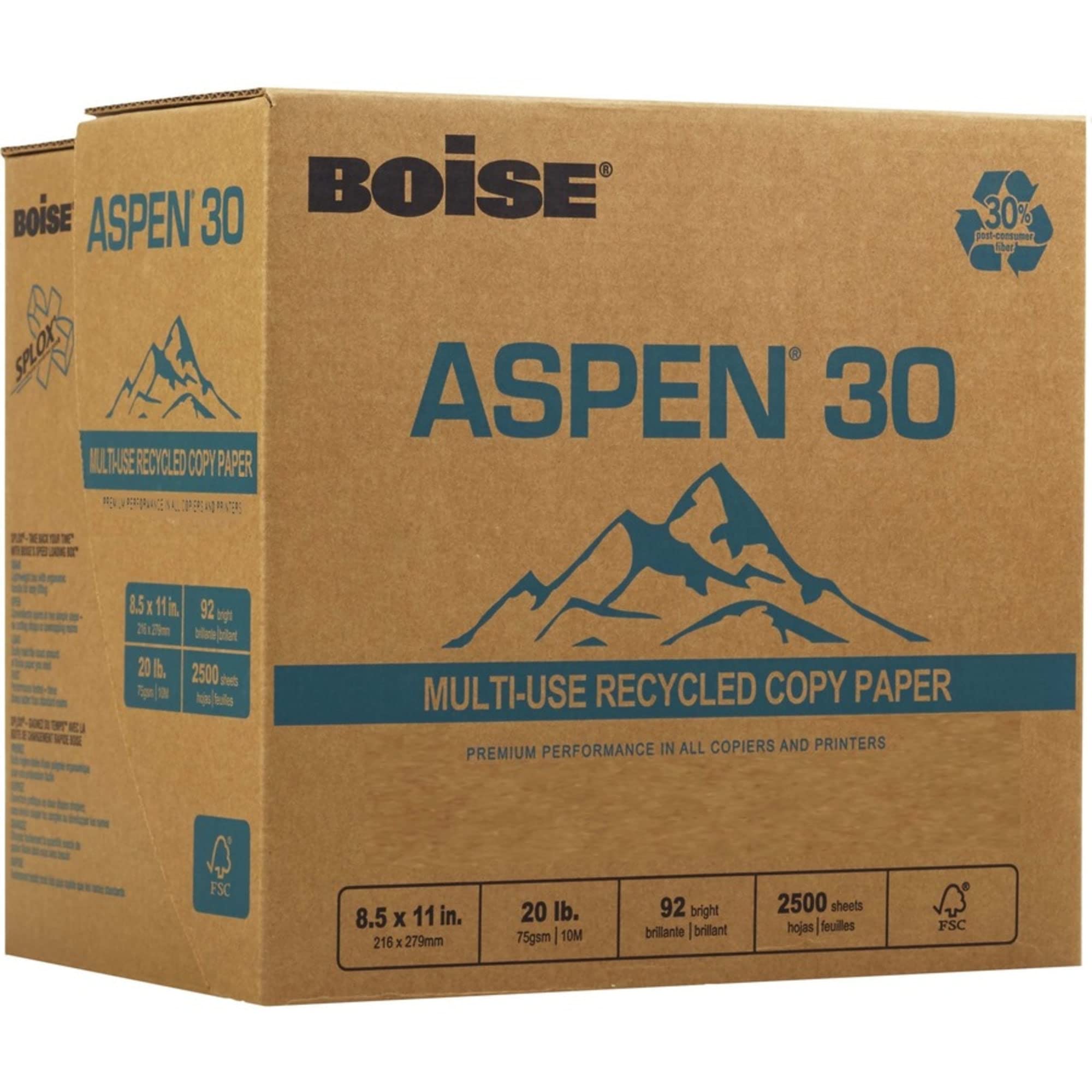 Snapklik.com : BOISE ASPEN 30% Recycled Multi-Use Copy Paper, 8.5" X 11 ...