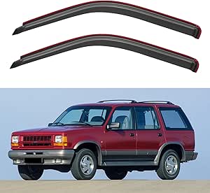 Amazon.com: Window Visors Rain Guards Shield for 1991-2000 Ford ...