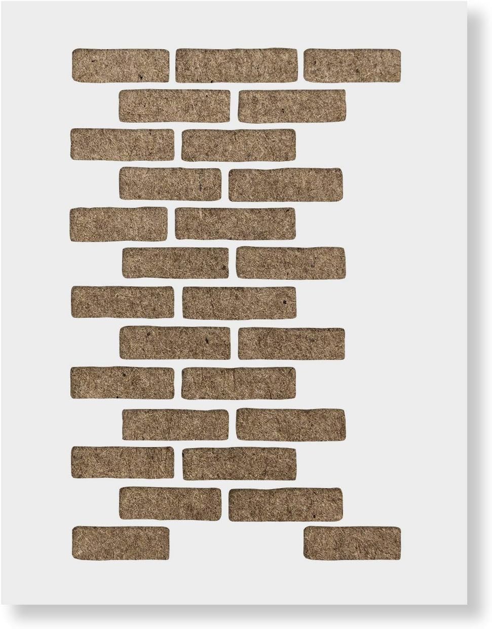 Amazon.com: Brick Stencil - Easily Brighten Up Your Home - Stencil for Painting, Brick Stencil ...