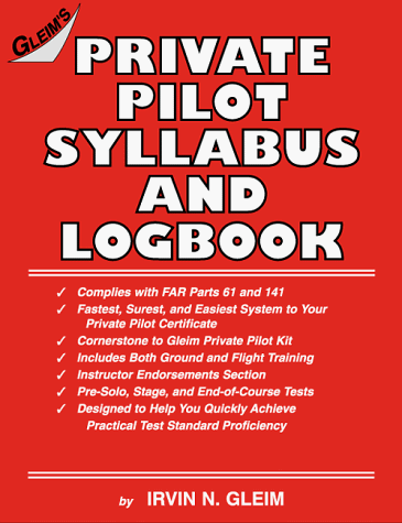 Private Pilot Syllabus and Logbook: Gleim, Irvin N.: 9780917539862 ...