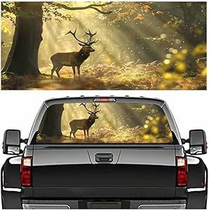 Amazon.com - Generic Elk Truck Rear Window Graphic Decal Deer in The ...