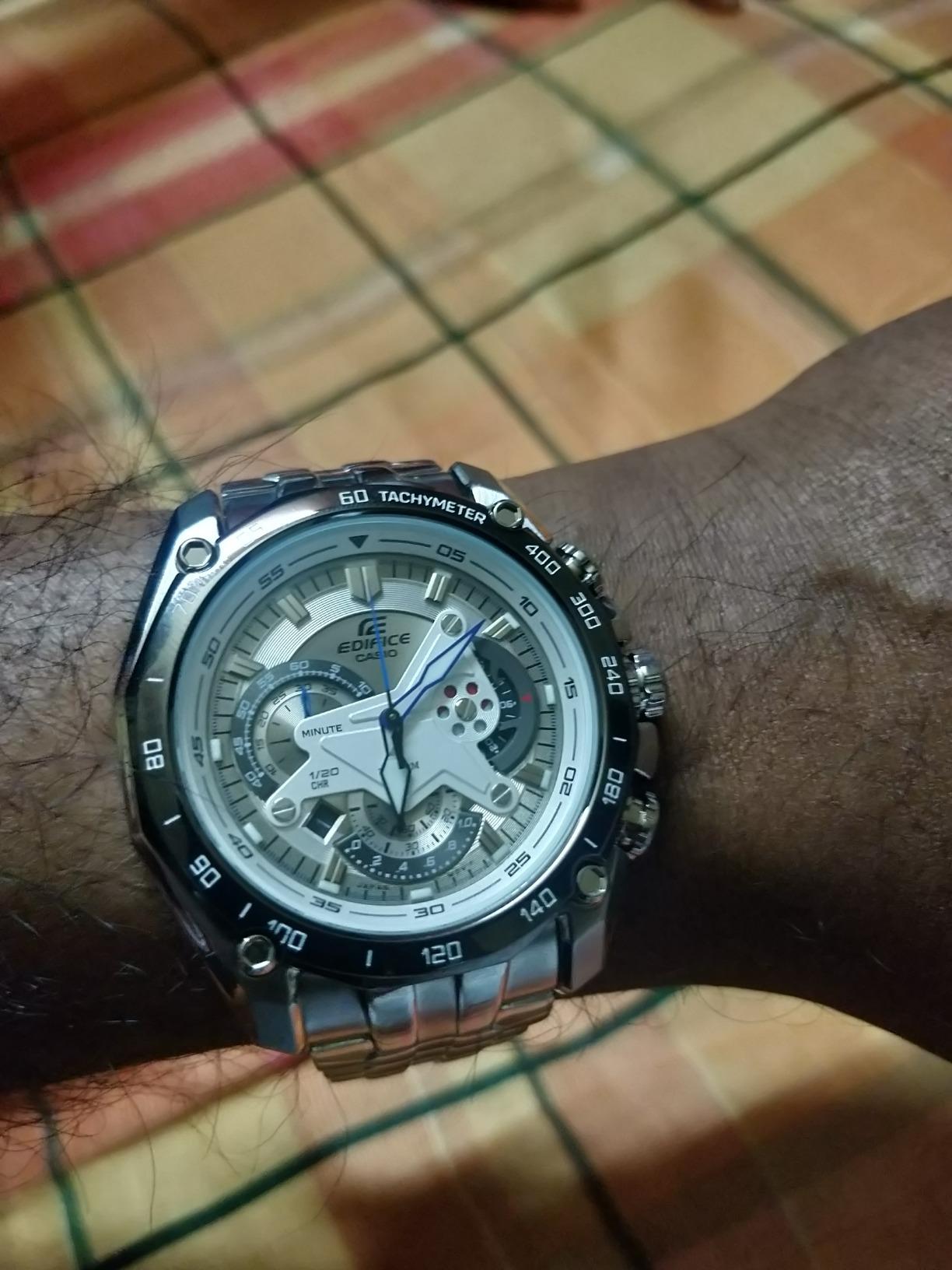 Casio Edifice Chronograph White Dial Men's Watch - EF-550D-7AVDF(ED391 ...