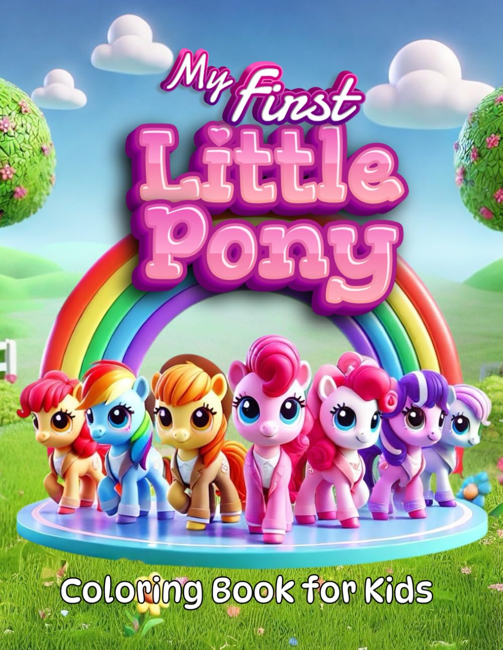 Color with My First Little Pony: An Adorable Coloring Book for Kids ...