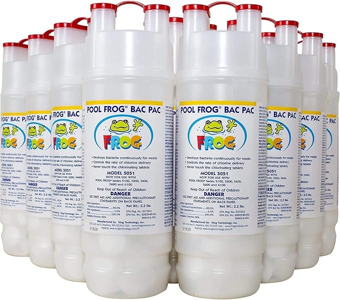 Amazon.com : FROG Bac Pac Replacement Chlorine Cartridges for use with ...