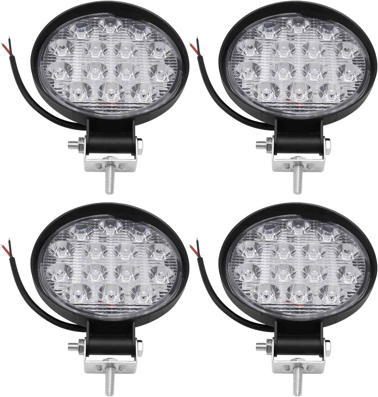 Amazon.com: UOIENRT 4 Pcs 42W LED Work Light, 4.5in Led Round Light Bar ...