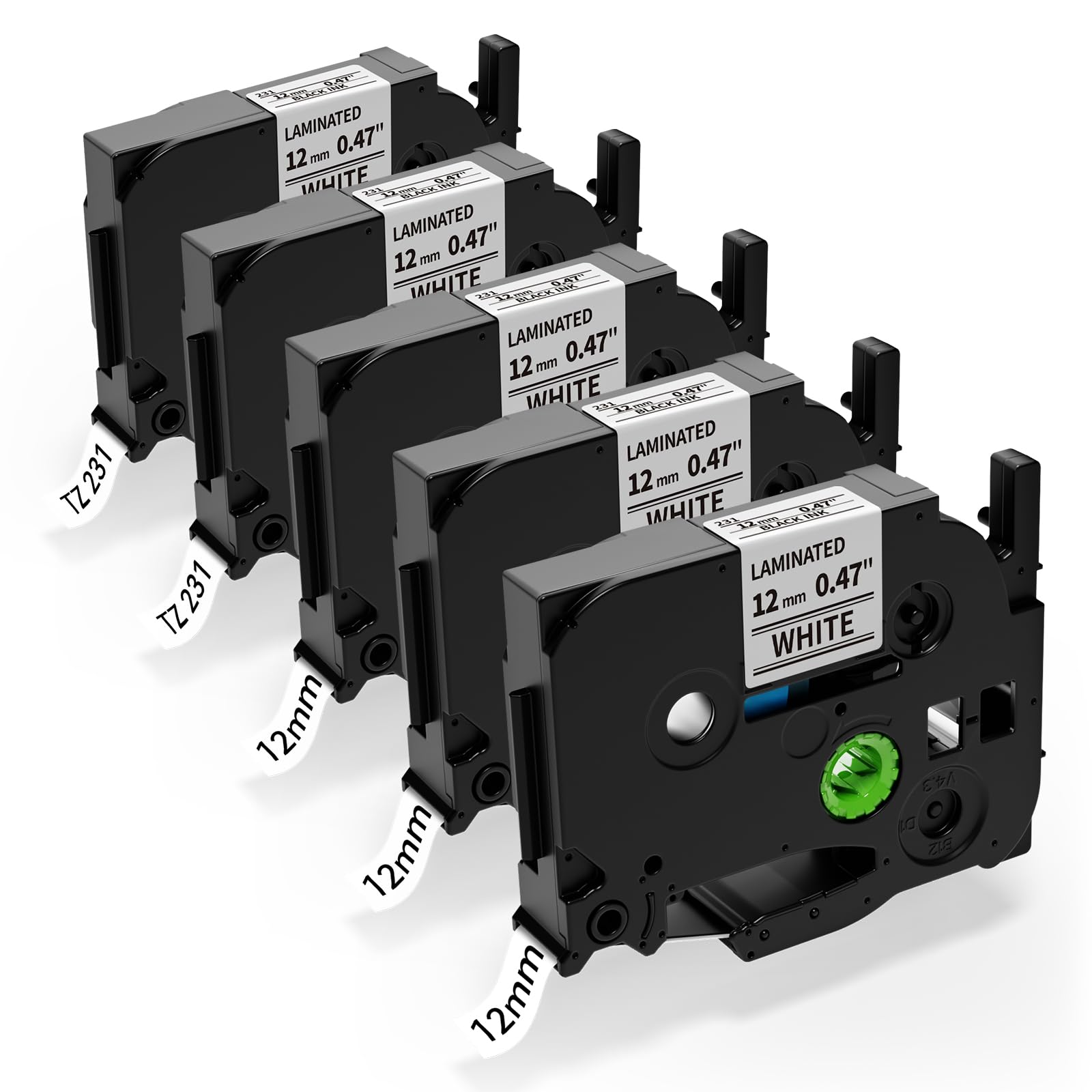 Amazon.com: 5X TZe-231 Compatible Label Tape Replacement for Brother P ...