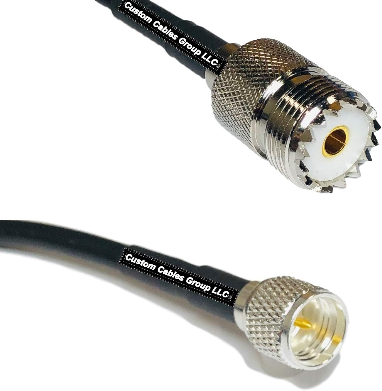 Amazon.com: 3 feet RG58 SO239 UHF Female to Mini UHF Male RF Pigtail Coaxial Cable : Electronics