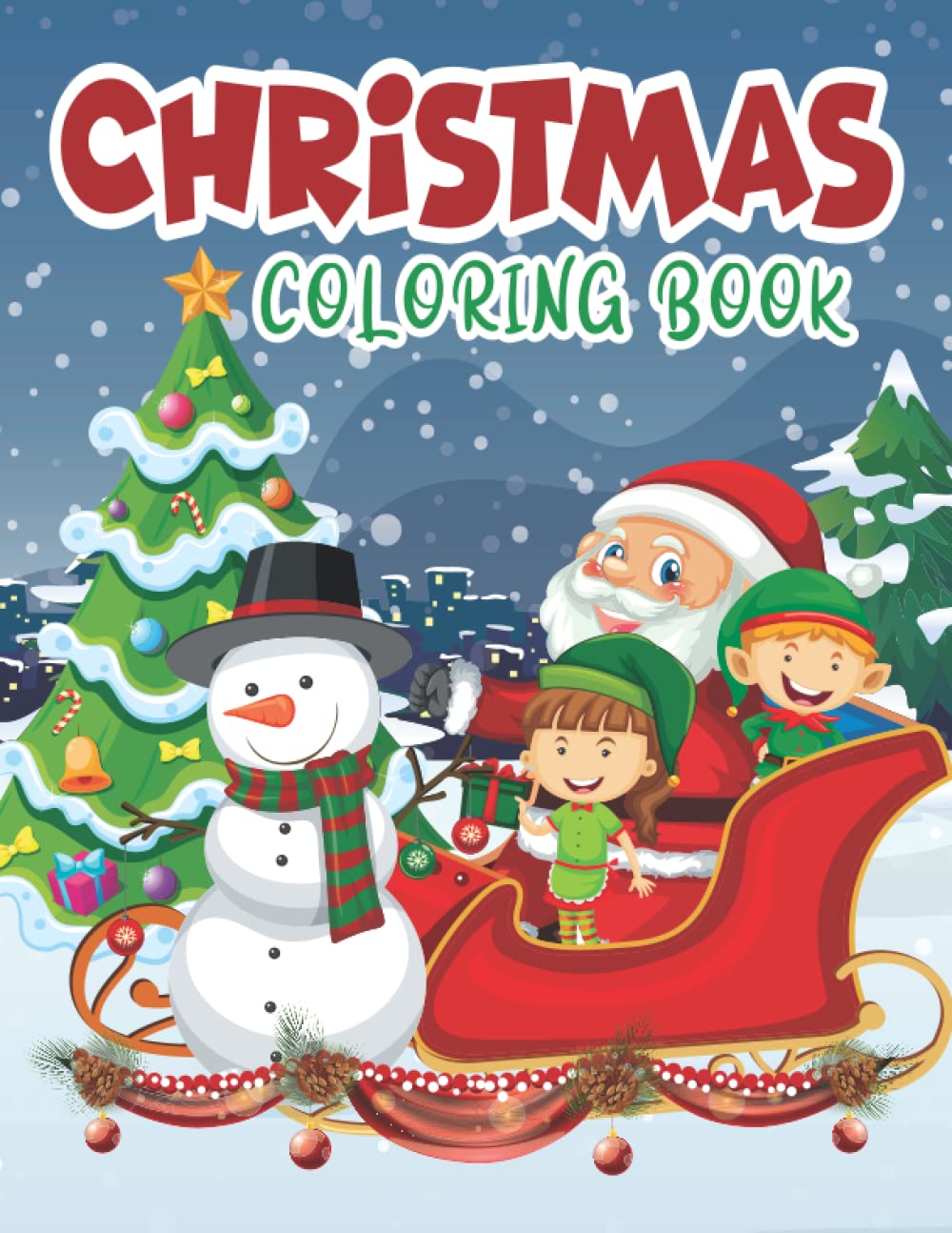 Christmas Coloring Book: This Coloring Book With Beautiful Xmas ...