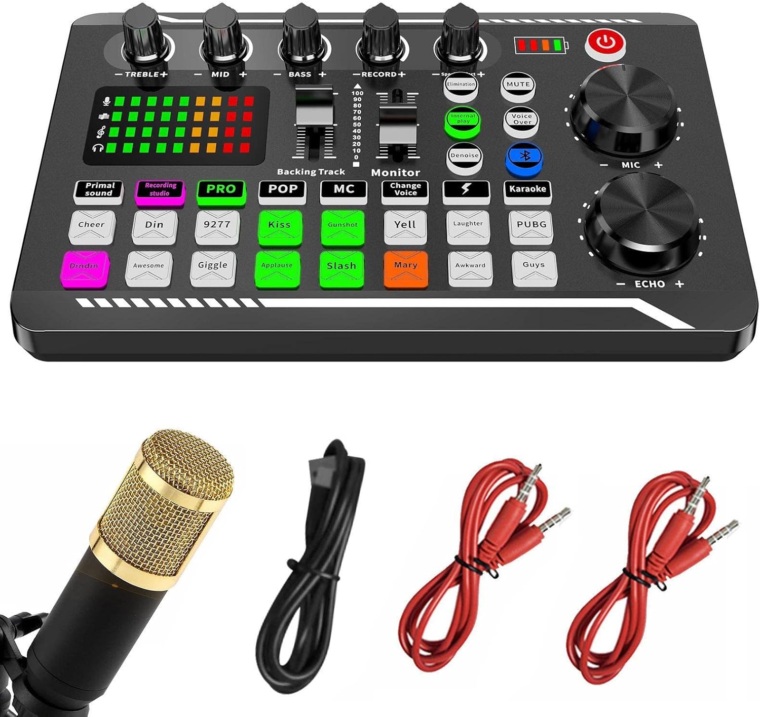 Amazon.com: Podcast Equipment Bundle, Audio Mixer Set, Podcast Kit with Streaming Microphone ...