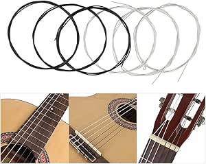 Amazon.com: HUIOP Guitar String, 6pcs/Set (.028-.043) Classical Guitar ...