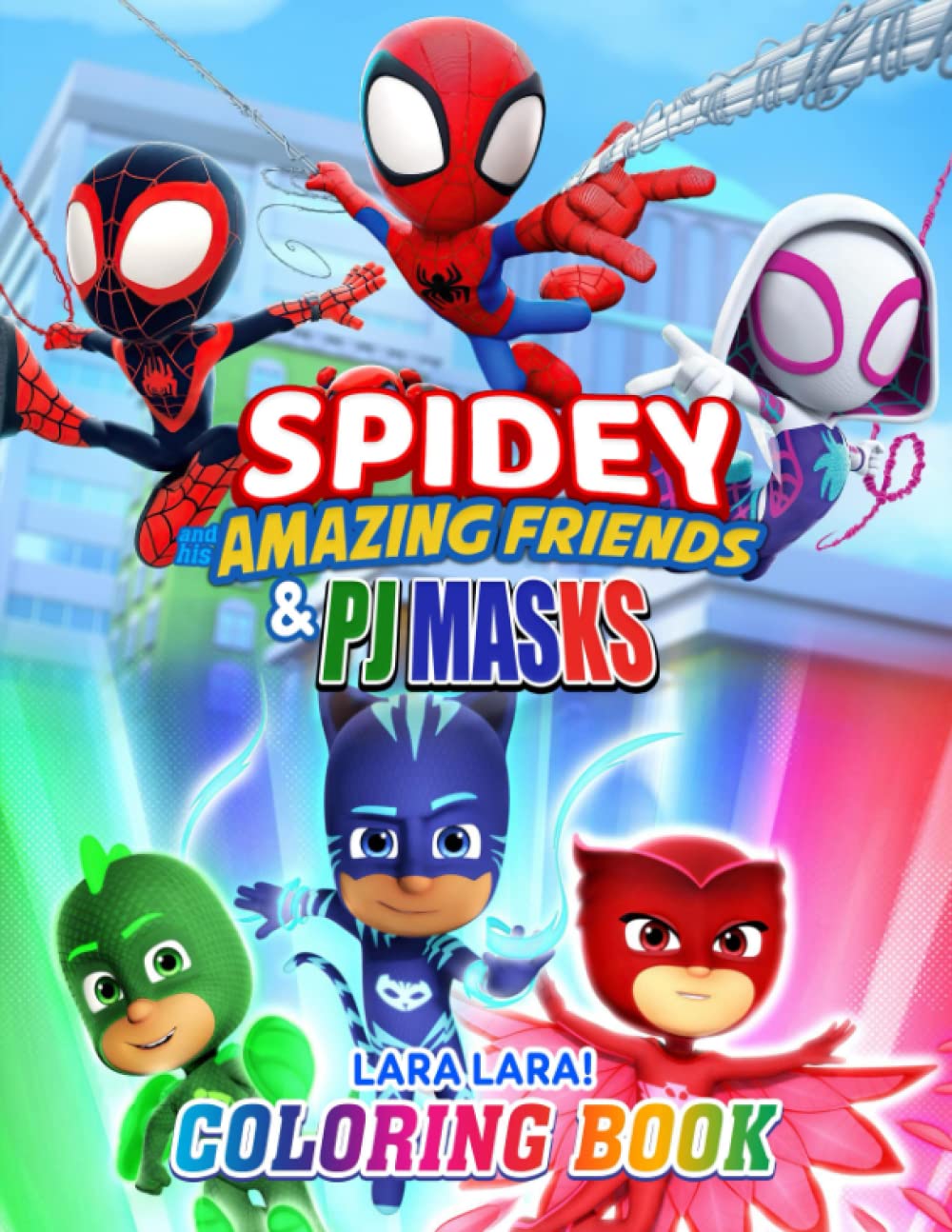 Buy Spidey and His Amazing Friends & PJ s Coloring Book: 2 In 1 ...
