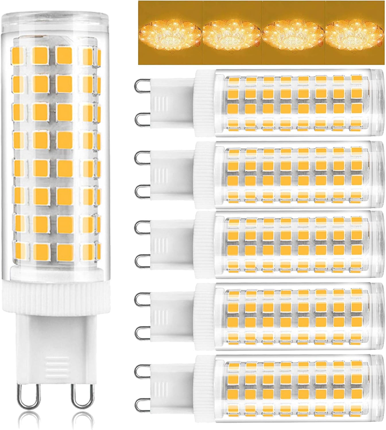 LED Bulbs, G9 LED Light Bulbs, 10W 80W 100W Halogen Equivalent, 1000LM ...