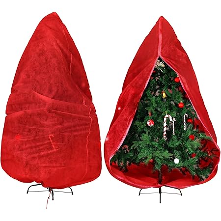 Amazon.com: Shappy Christmas Tree Storage Bag Xmas Tree Cover Upright ...