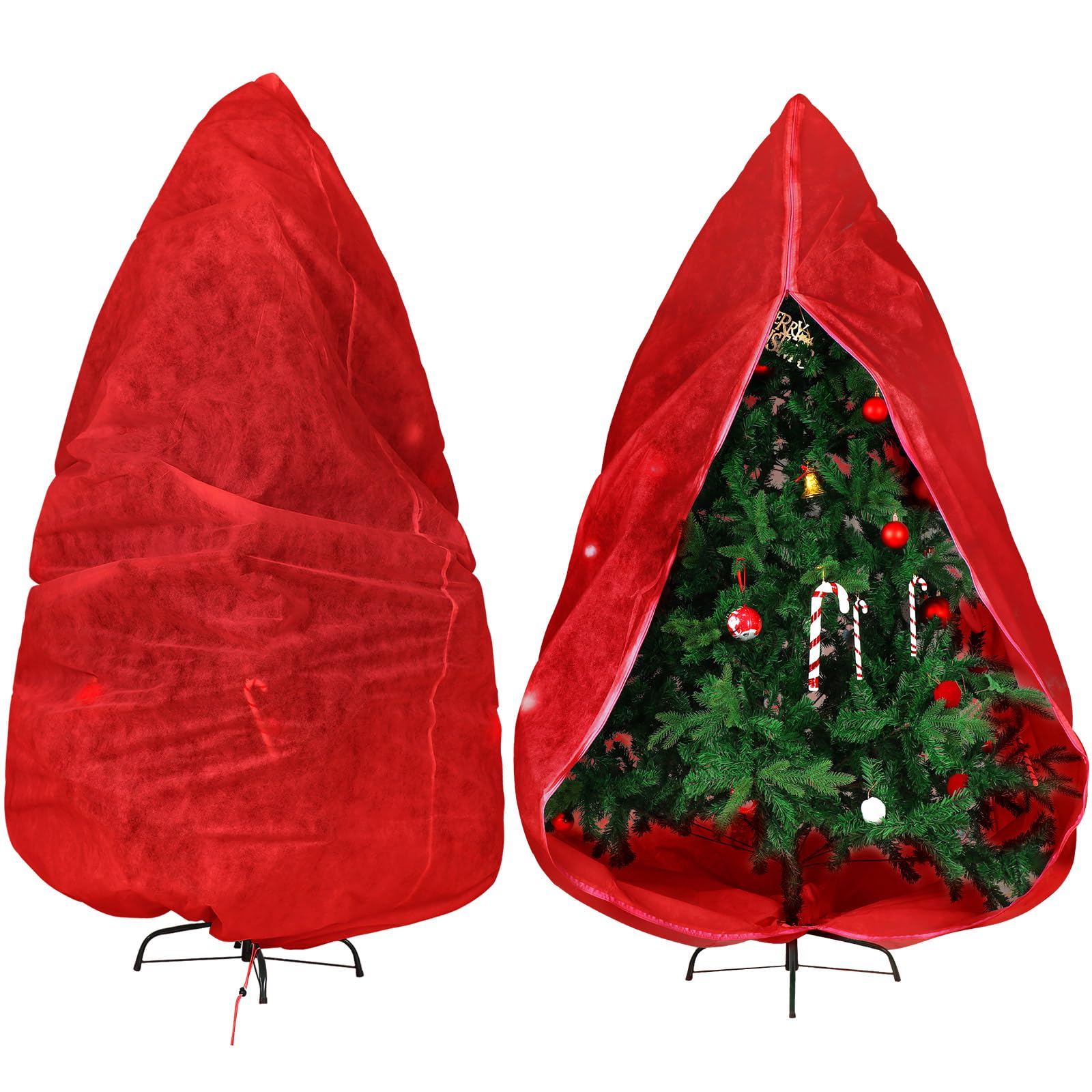 Amazon.com: Christmas Tree Storage Bag Xmas Tree Cover Upright Tree ...