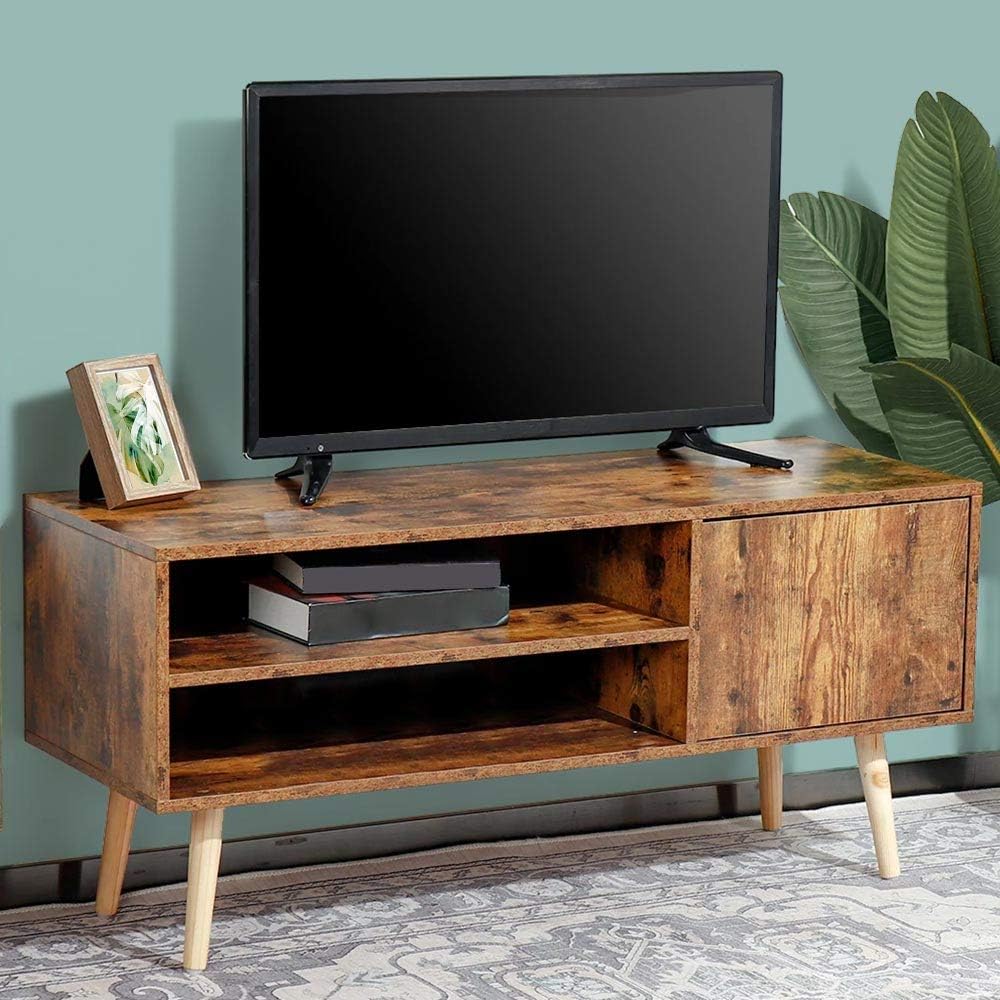 Bakaji Mobile TV in Legno MDF con 2 Ripiani Porta Console Videogiochi ...