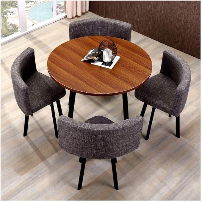 Amazon.com: Office Table and Chair Set Conference Coffee Table 90cm ...