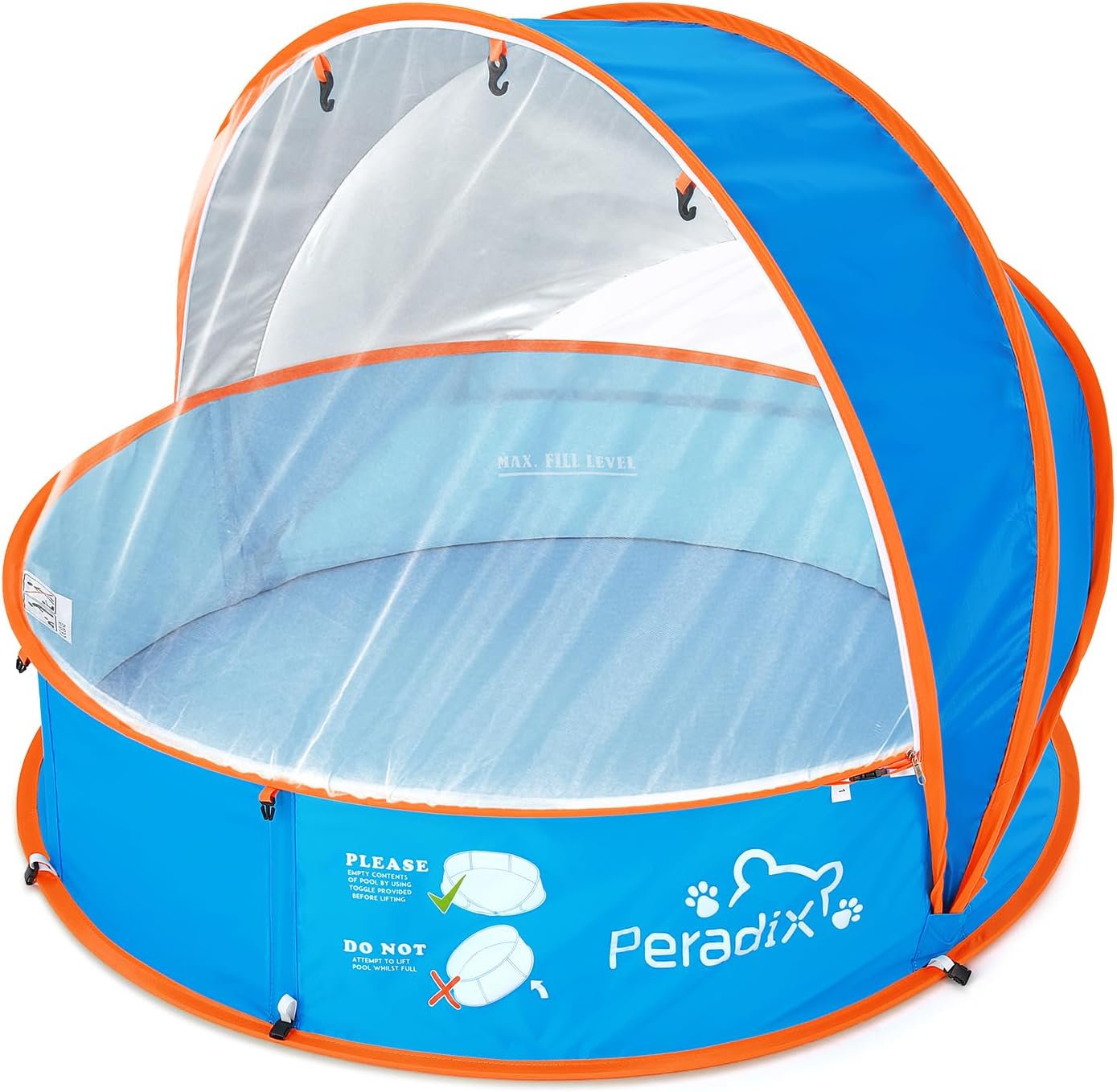 Amazon.com: JOYIN Inflatable Shade Kiddie Pool,Whale Baby Pool Tent ...