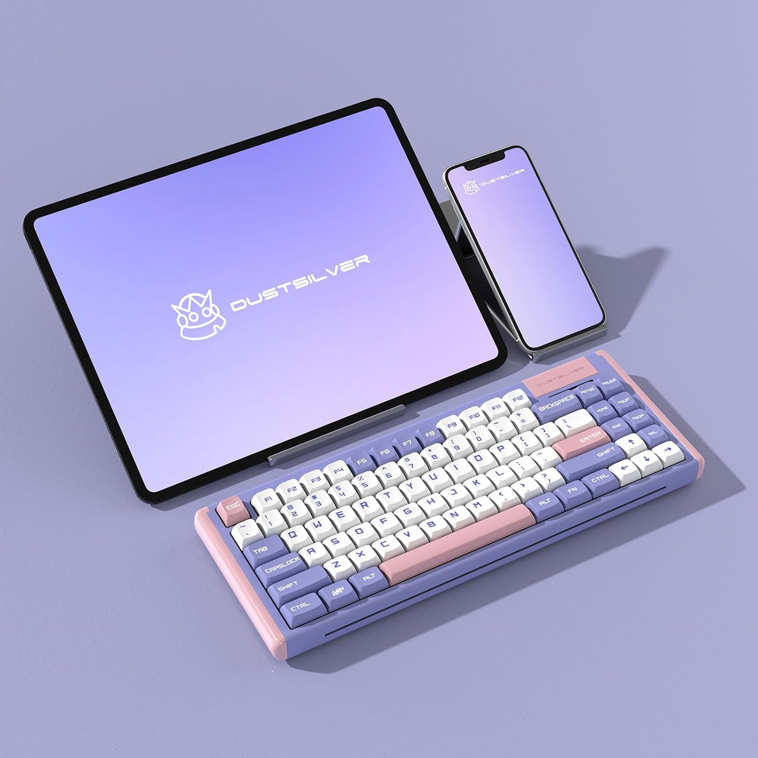 D84 Wireless Mechanical Keyboard - 75% Compacet Layout, 2.4G/Bluetooth ...