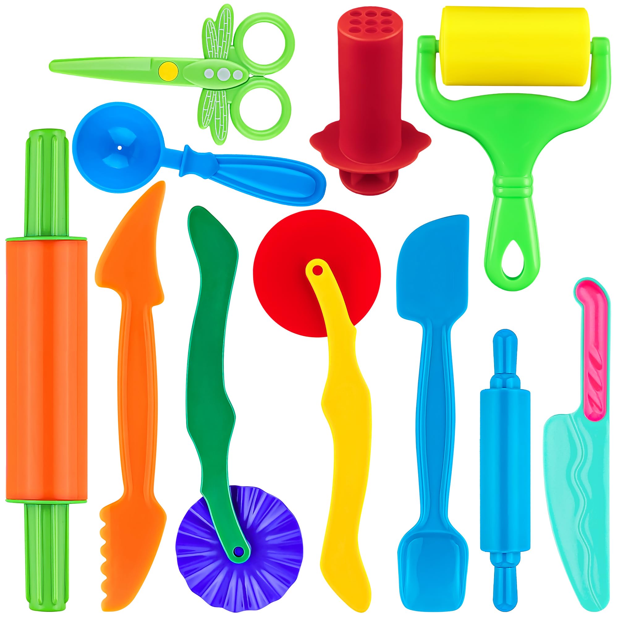 Amazon.com: Oun Nana Playdough Tools 11 PCS Basic Playdough Starter Set ...